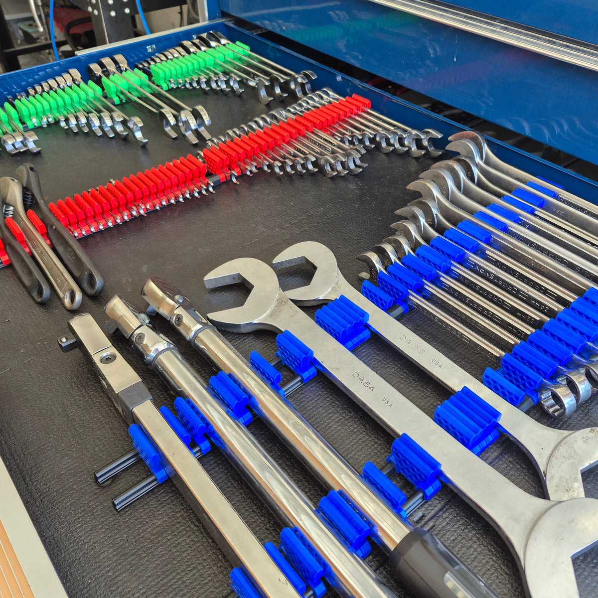 Wrench Drawer Organizer Bundle V2 – Holds 126 Wrenches | Alien Space Saver